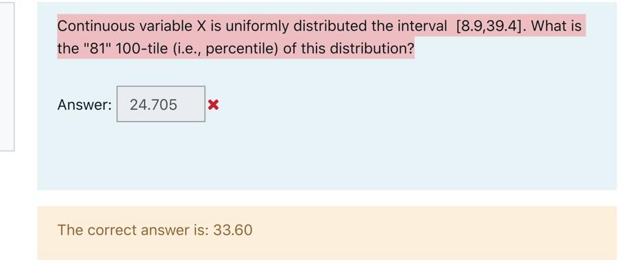 Solved Continuous variable X is uniformly distributed the | Chegg.com
