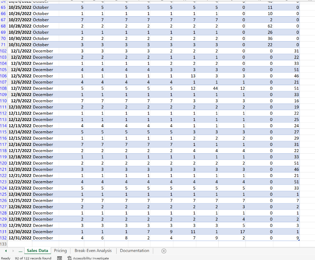 In cell D4, use the SUBTOTAL function to calculate | Chegg.com