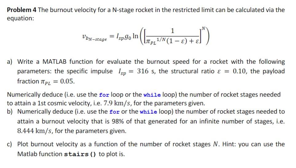 Solved The curved-earth gravity-turn equations for a rocket | Chegg.com