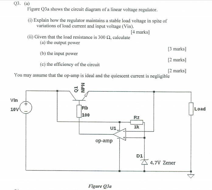 Solved Q3. (a) Figure Q3a shows the circuit diagram of a | Chegg.com
