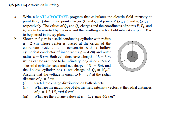 Solved Q3. [35 Pts. Answer the following, a. Write a | Chegg.com