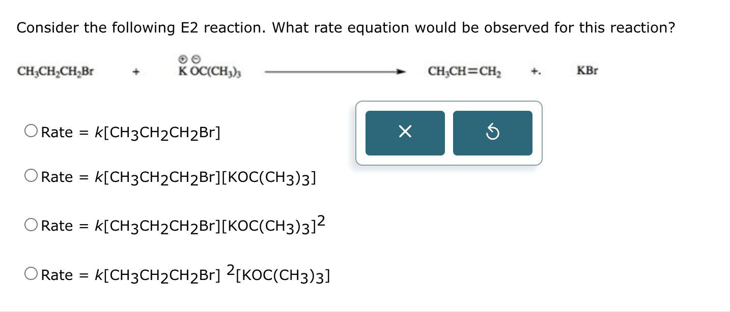 Solved Consider the following E2 ﻿reaction. What rate | Chegg.com
