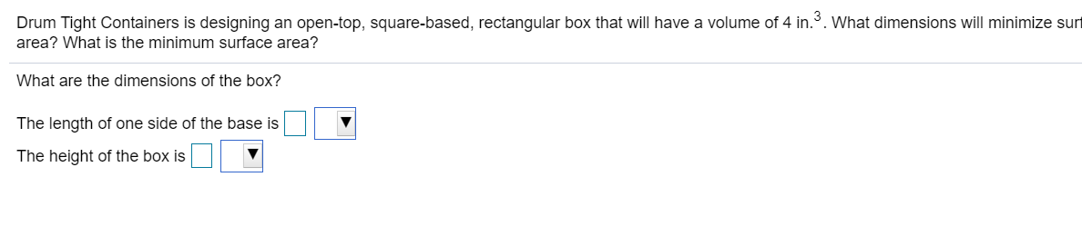 Solved Drum Tight Containers is designing an open-top, | Chegg.com