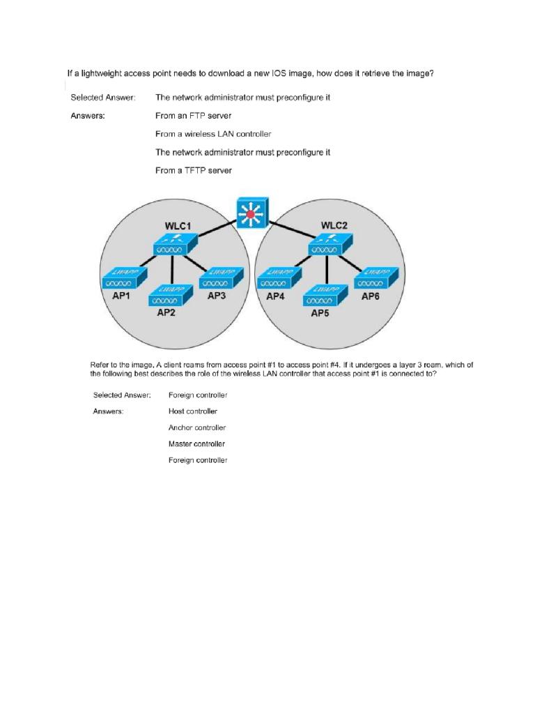 Solved CCNA Wireless Questions. Could use some help finding | Chegg.com
