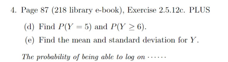 Solved 1. Page 87 (218 library e-book), Exercise 2.5.12c. | Chegg.com