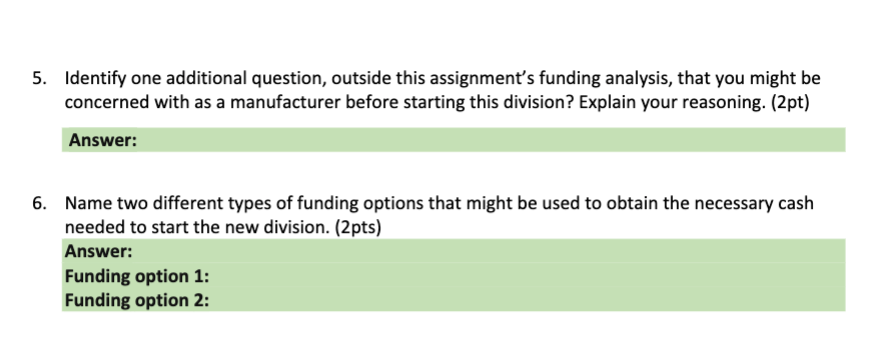 Answer the following questions based on the company | Chegg.com