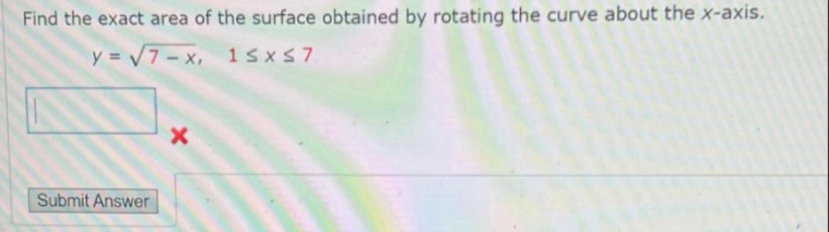 Solved y= sqrt 7-x, 1 less than or equal to y less than or | Chegg.com