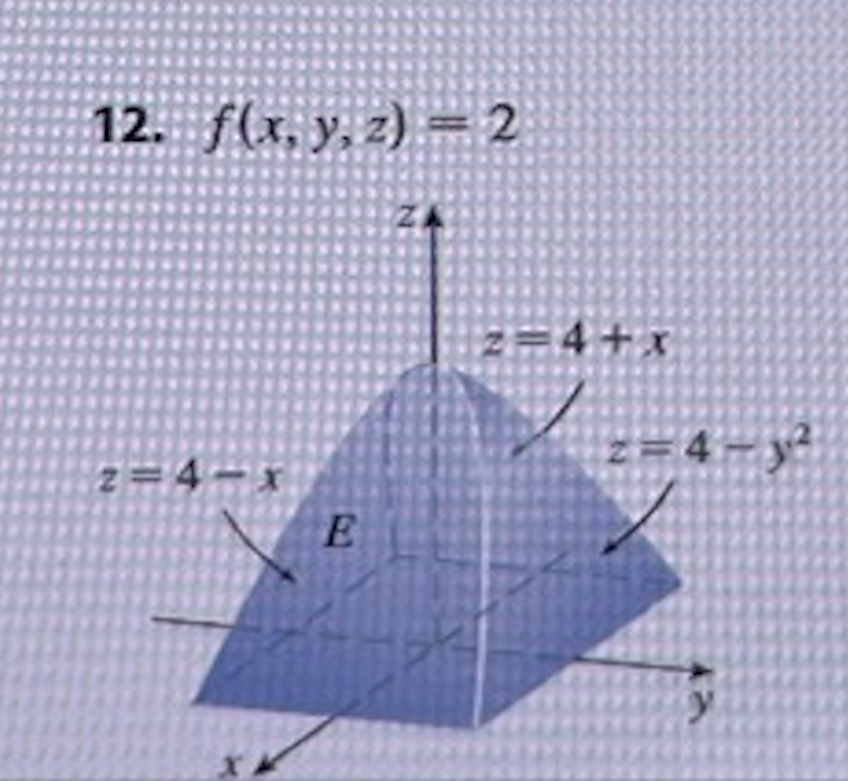 Solved 9−12 (a) Express the triple integral ∭Ef(x,y,z)dV as | Chegg.com