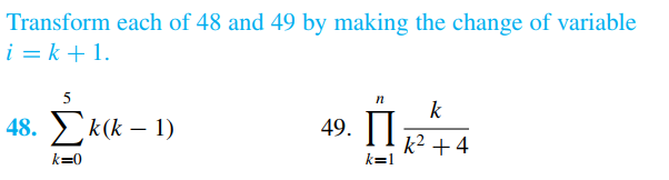 Solved Transform each of 48 and 49 by making the change of | Chegg.com