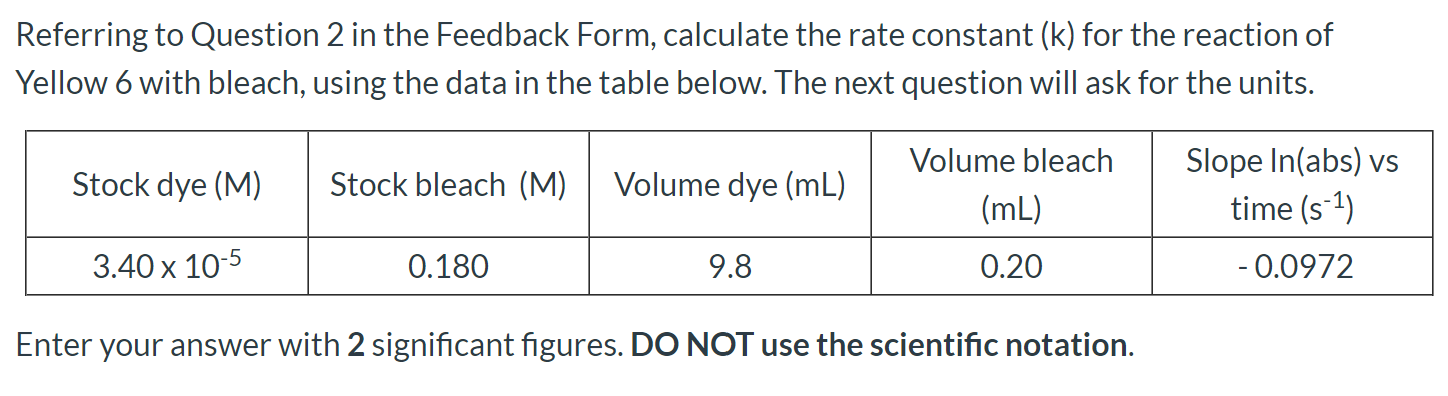 Solved Name: Lab ID: Experiment 11 - Kinetics of Food Dyes | Chegg.com