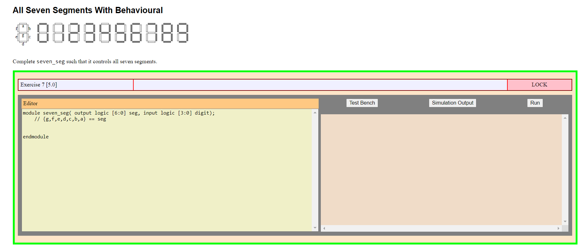 All Seven Segments With Behavioural 88888888888 | Chegg.com