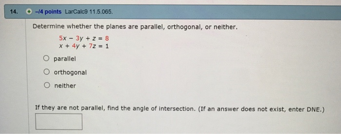 Solved Determine whether the planes are parallel, | Chegg.com