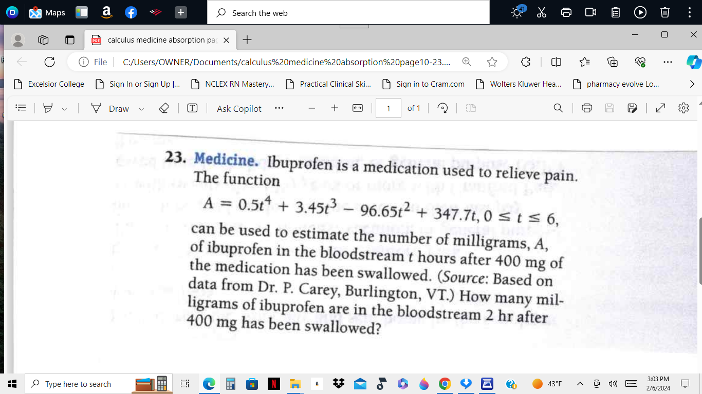 Solved Medicine. Ibuprofen is a medication used to relieve | Chegg.com