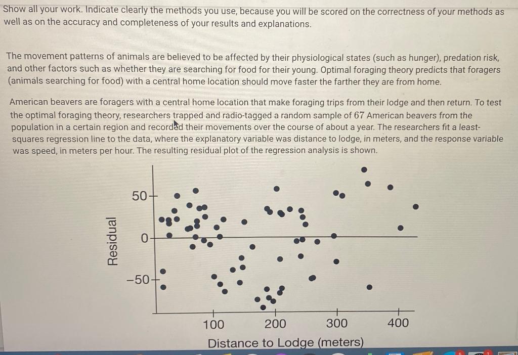 Solved Show all your work. Indicate clearly the methods you | Chegg.com