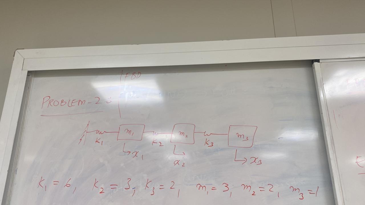 Solved PROBLEM - 2= k1=6,k2=3,k3=2,m1=3,m2=2,m3=1 | Chegg.com
