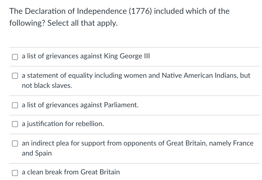 Grievances In The Declaration Of Independence Declaration Of