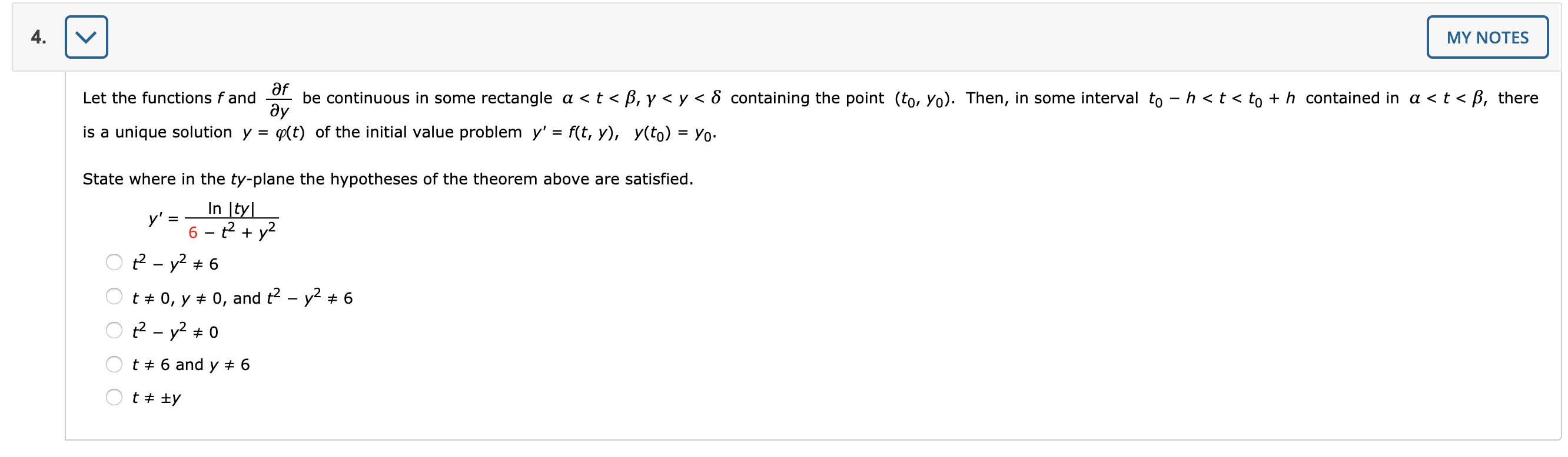 Solved MY NOTES Let the functions f and be continuous in | Chegg.com