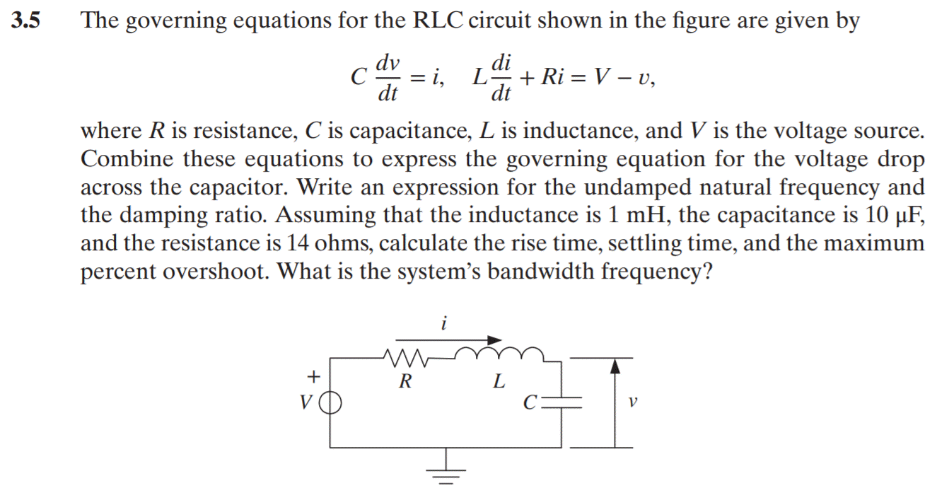 Solved 3 12 Only Find The State Space Realization A B C