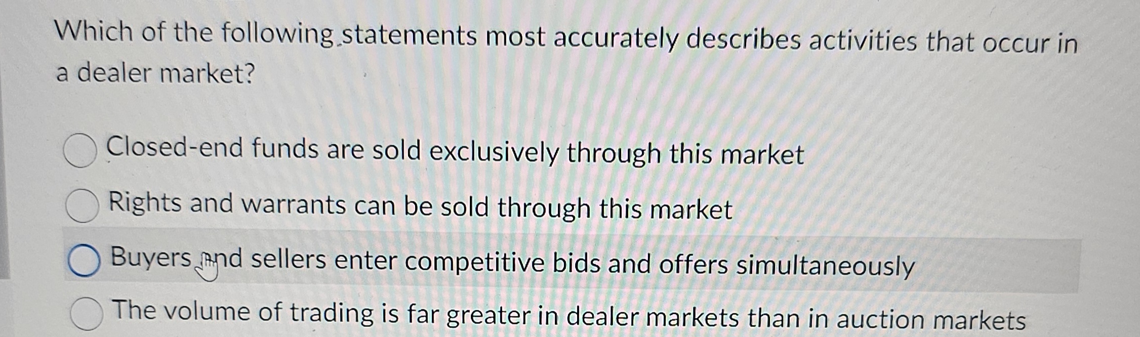 Solved Which of the following statements most accurately | Chegg.com