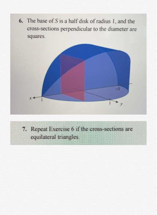 Solved The base of a solid S is described in the xy-plane | Chegg.com