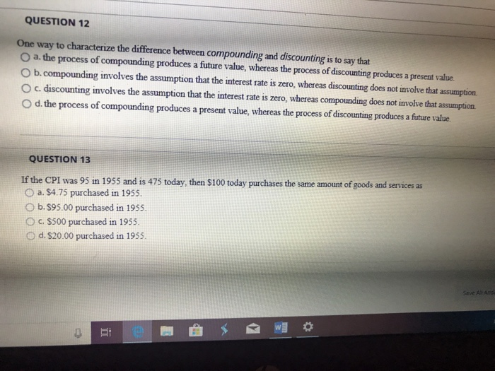 Solved QUESTION 12 One way to characterize the difference | Chegg.com