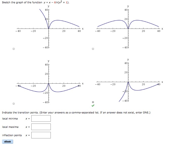 Solved Sketch the graph of the function y = xe-3x -3 -2 -1 1 | Chegg.com