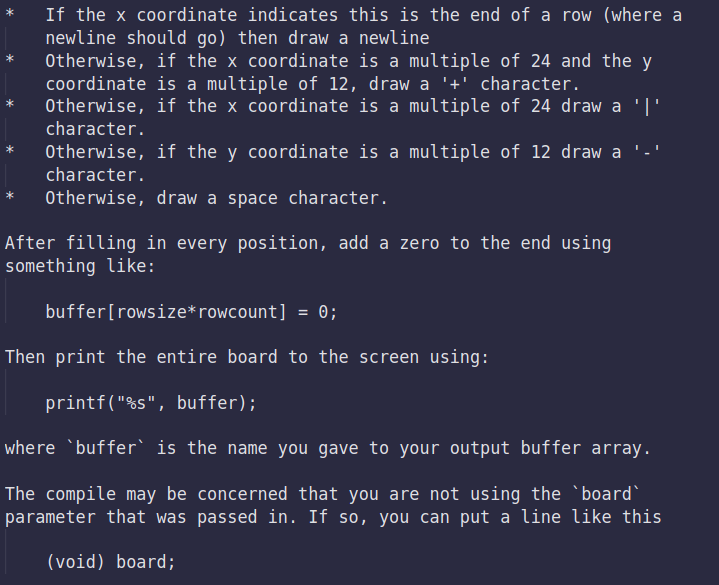 Solved You will be representing the printed board in memory | Chegg.com