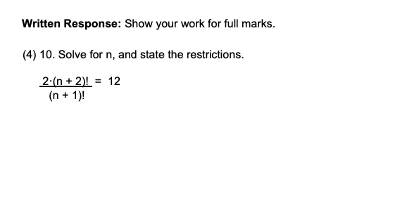 Solved 1. Evaluate the following: (a) 5C2 (b) (73)Written | Chegg.com