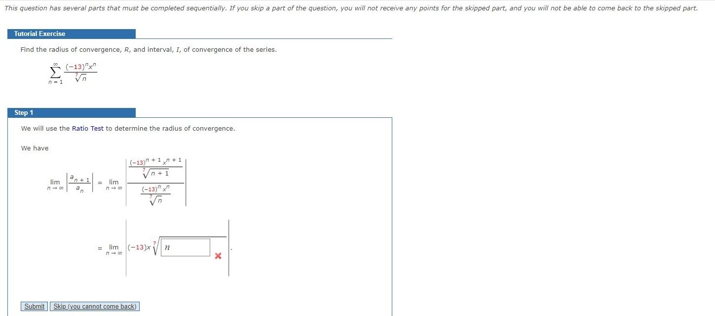 Solved This question has several parts that must be | Chegg.com