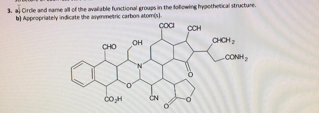 Solved 3. a, Circle and name all of the available functional | Chegg.com