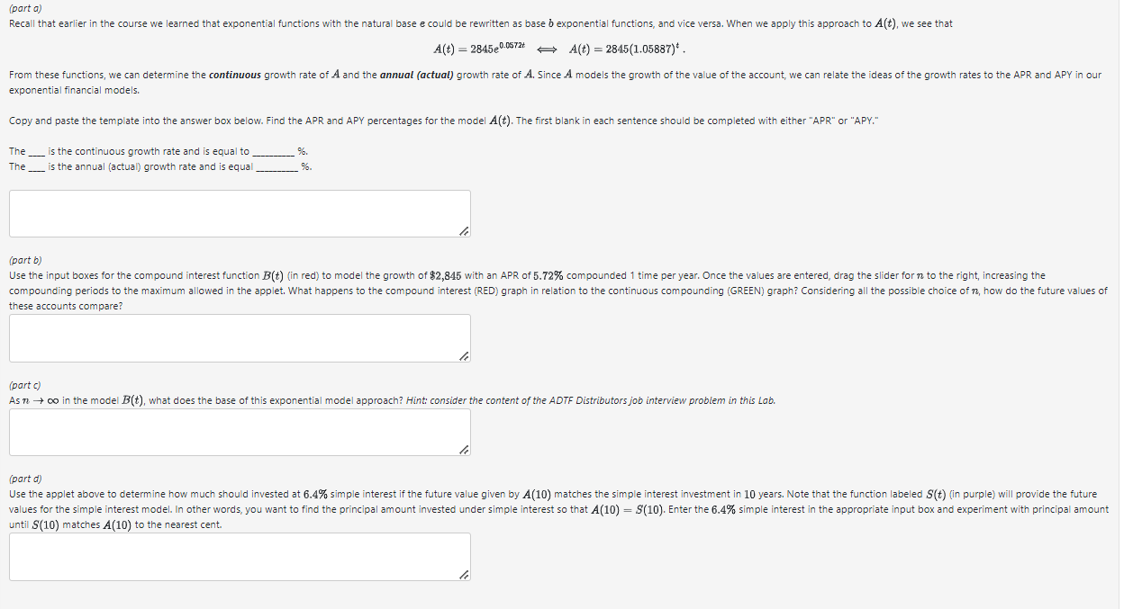 Solved The applet above shows the graph of the continuous | Chegg.com
