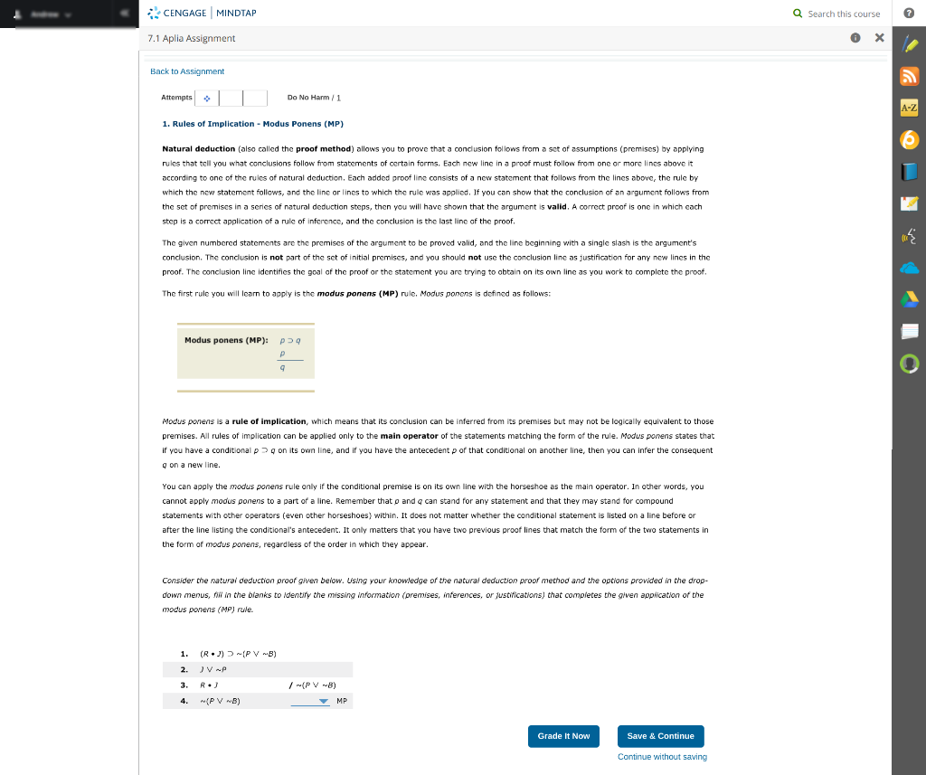 Solved CENGAGE MINDTAP 2 Q Search this course 0 x 7.1 Aplia | Chegg.com