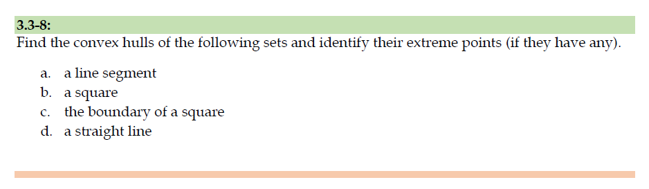 Solved Find the convex hulls of the following sets and | Chegg.com