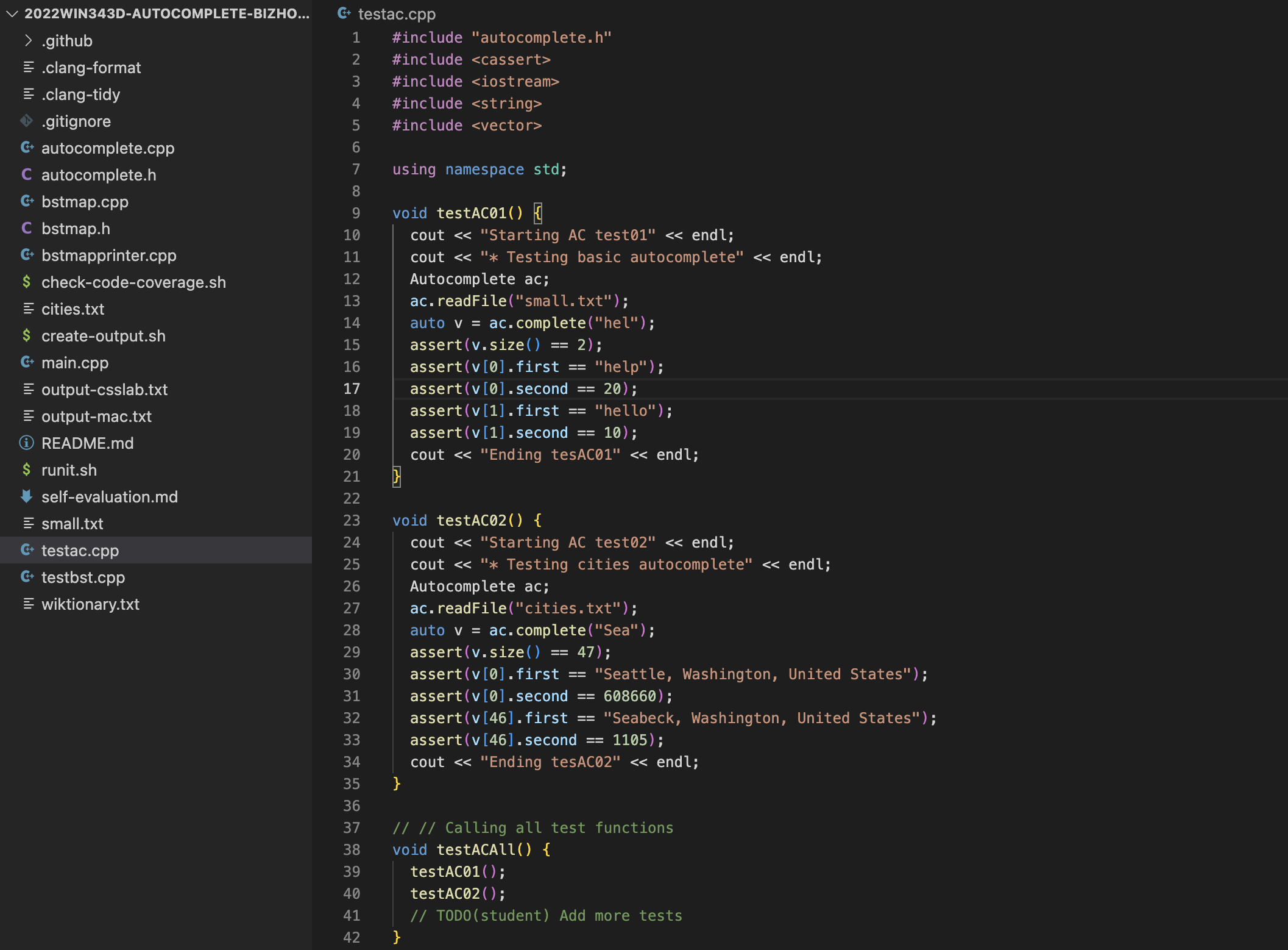 Solved Write a c++ program to implement autocomplete for a | Chegg.com