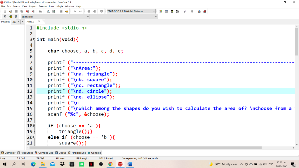 Solved * // calculation and CAUsers Randell Desktop | Chegg.com