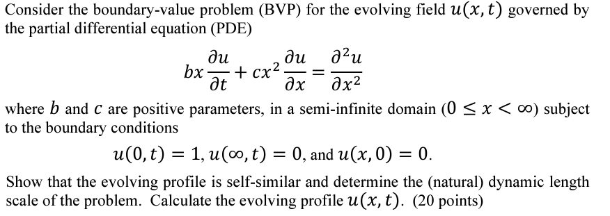 Solved 22u ·+ cx² Consider the boundary-value problem (BVP) | Chegg.com