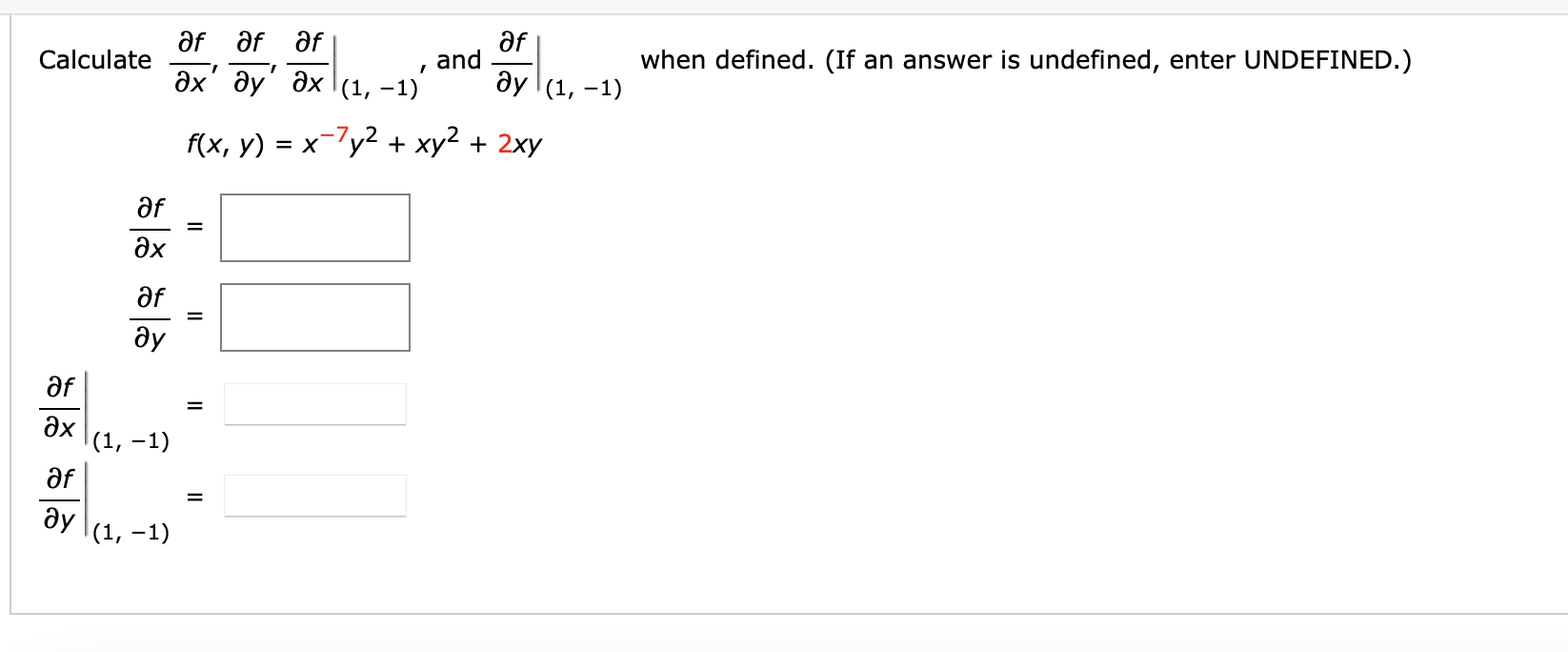 Solved Calculate І when defined. (If an answer is undefined, | Chegg.com