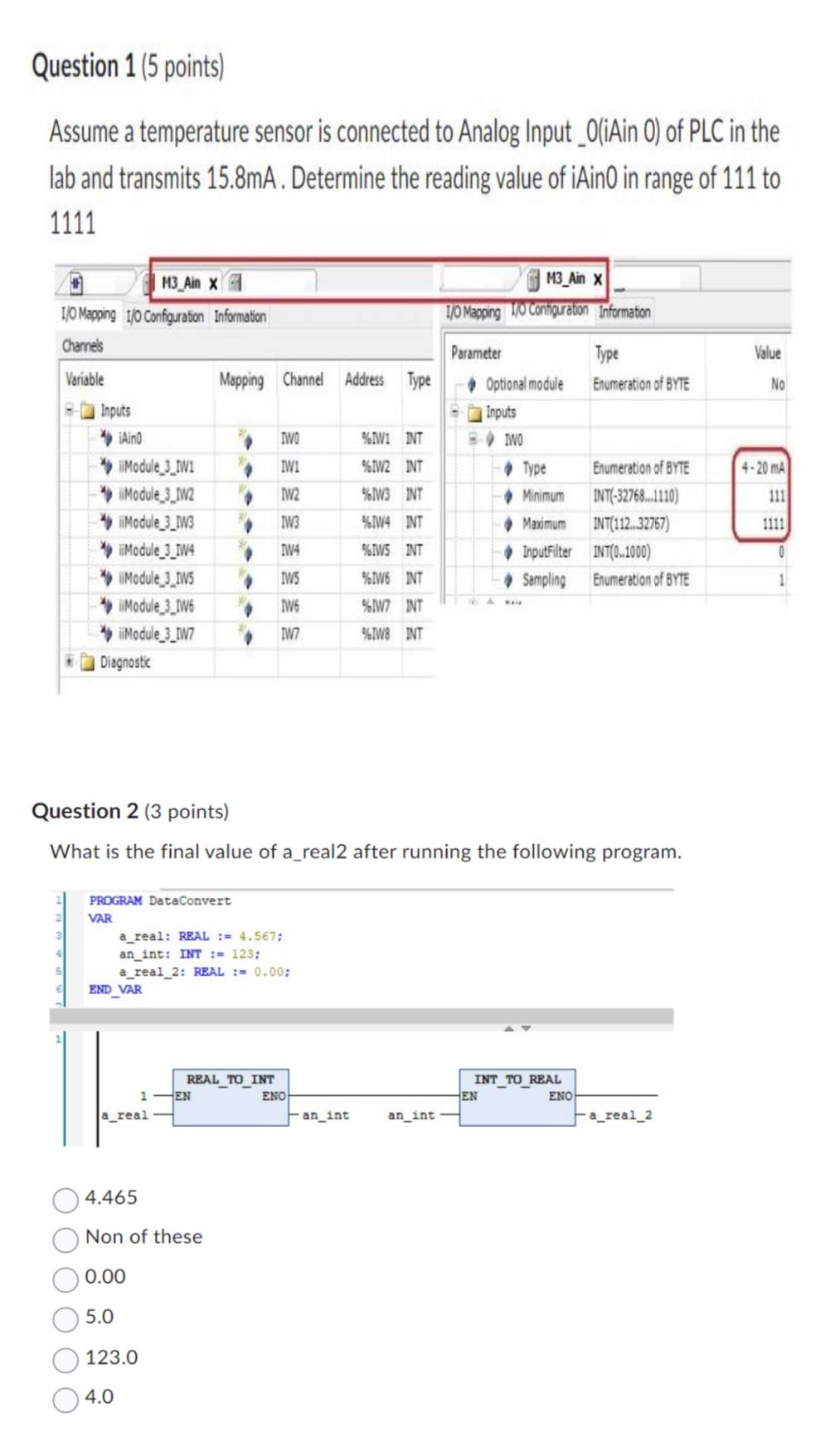 Solved Assume a temperature sensor is connected to Analog | Chegg.com