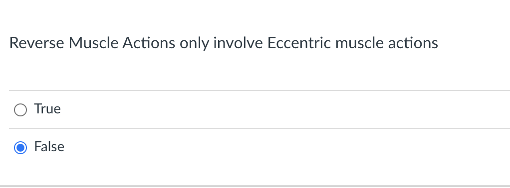 Solved Reverse Muscle Actions only involve Eccentric muscle | Chegg.com