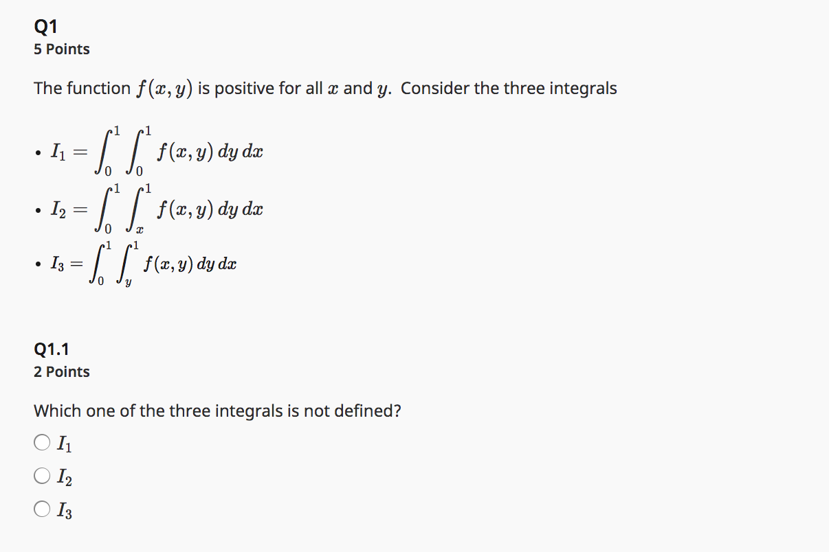 Solved 5 Points The function f(x,y) is positive for all x | Chegg.com