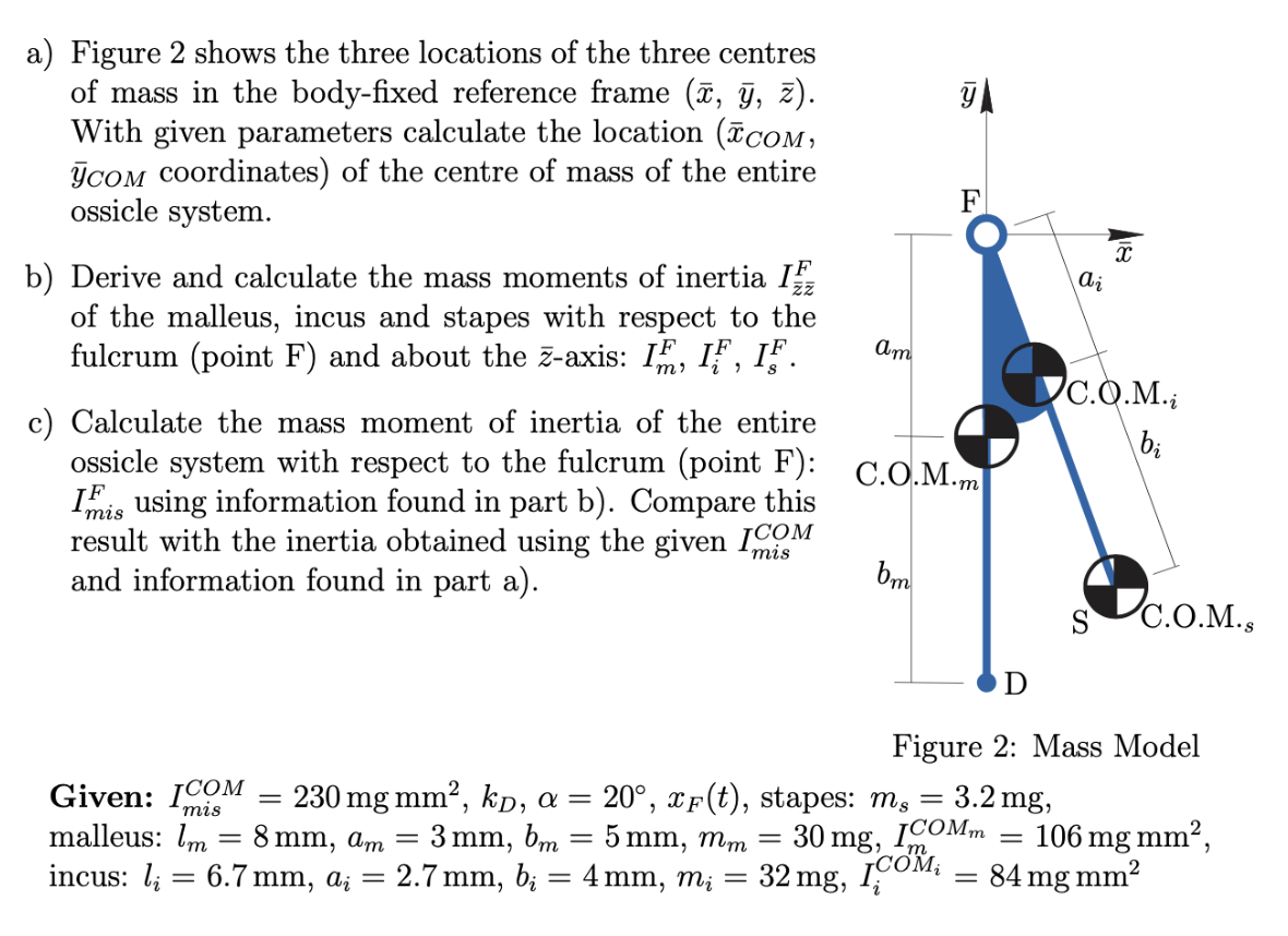 Solved a) Figure 2 shows the three locations of the three | Chegg.com