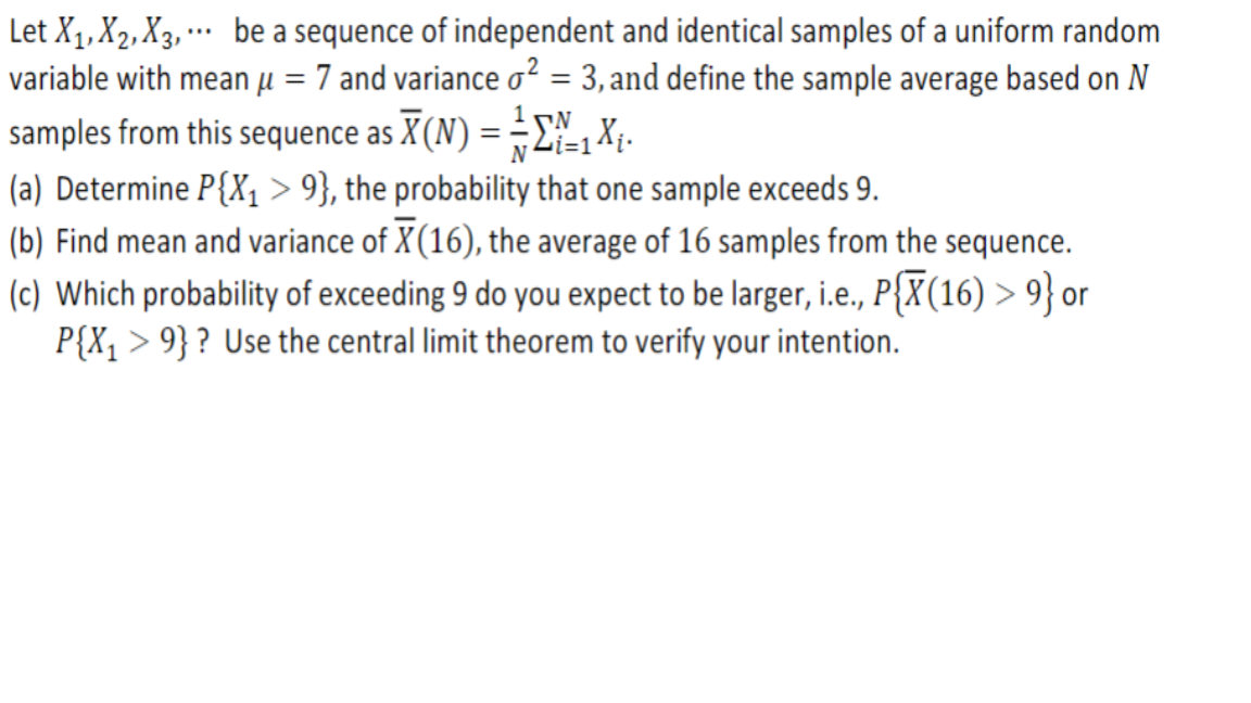 Solved Let x1,x2,x3,cdots be a sequence of independent and | Chegg.com