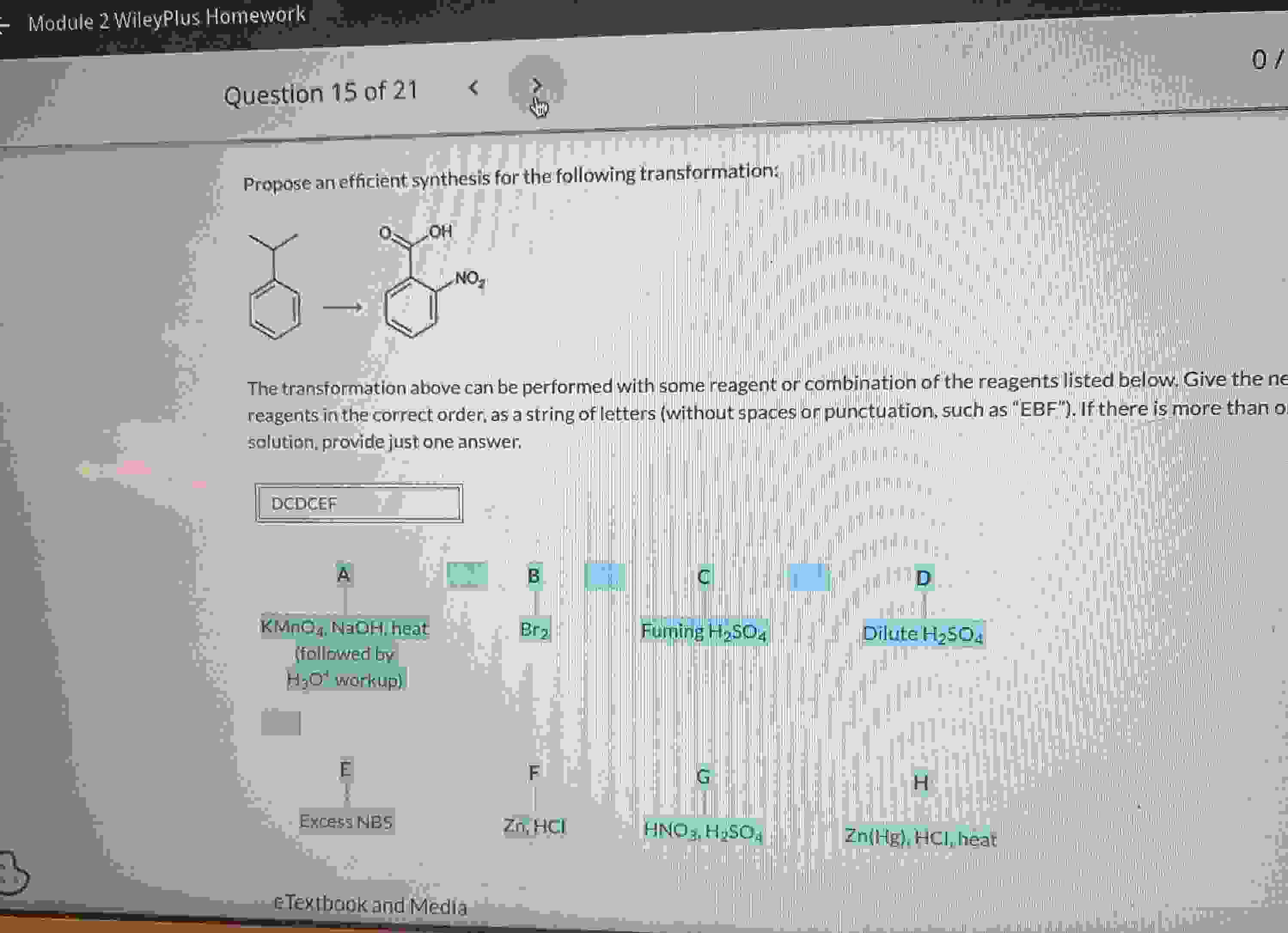 Solved Propose an efficient synthesis for the following | Chegg.com