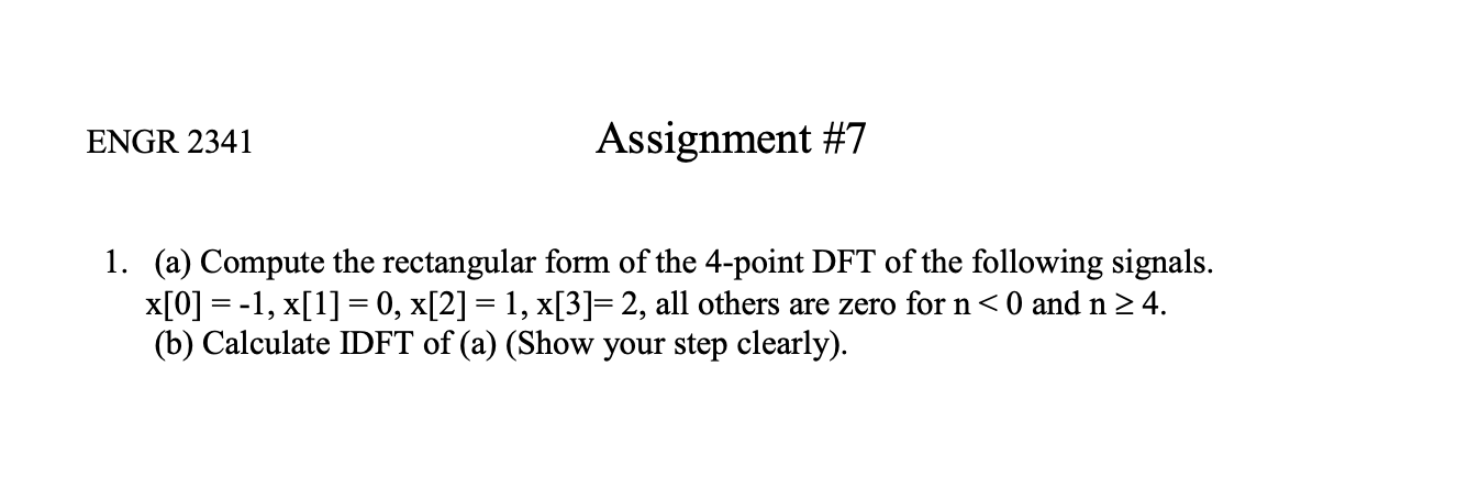 Solved 1. (a) Compute the rectangular form of the 4-point | Chegg.com