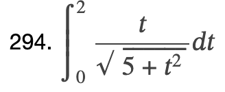 Solved 294.∫025+t2tdt | Chegg.com