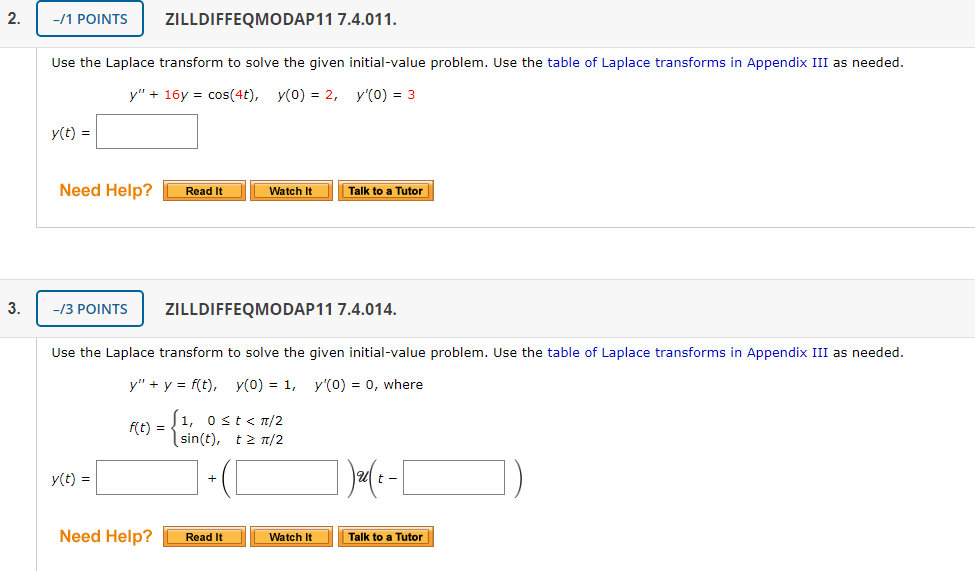 Solved 2. -/1 POINTS ZILLDIFFEQMODAP11 7.4.011. Use the | Chegg.com