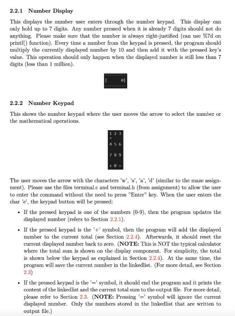 2 Simple Calculator Simulation This is the second | Chegg.com