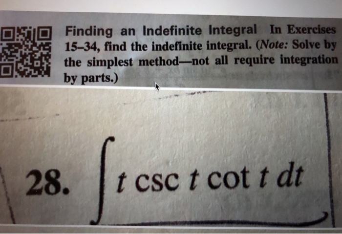 Solved 回Finding an Indefinite Integral In Exercises 15-34, | Chegg.com