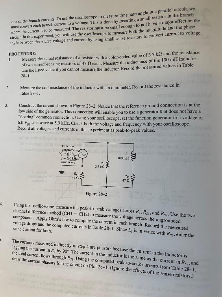Solved 28 Parallel RL Circuits OBJECTIVES: After performing | Chegg.com