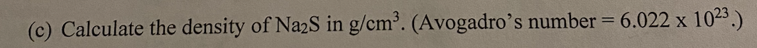 Solved 43) Na2 S adopts the fluorite (CaF2) structure. The | Chegg.com